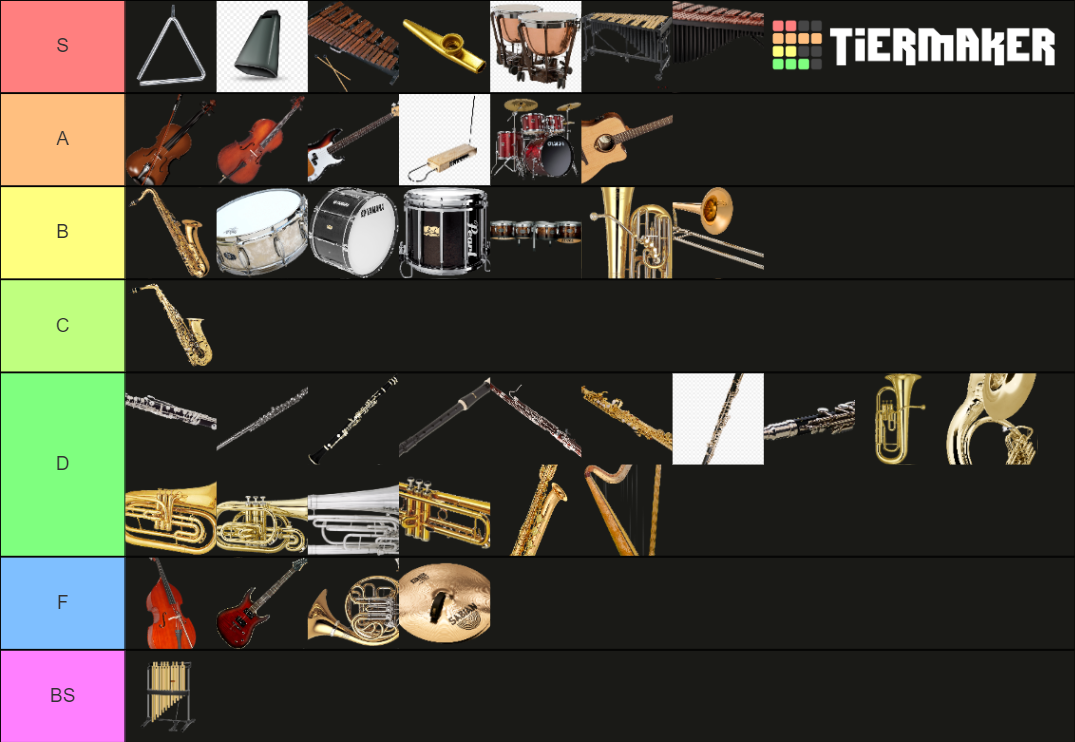 Musical Instruments Tier List (Community Rankings) - TierMaker