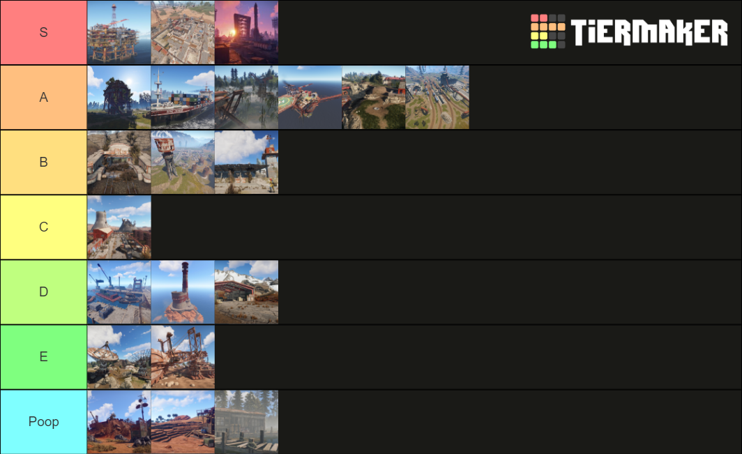 All Rust Monuments Tier List (Community Rankings) - TierMaker