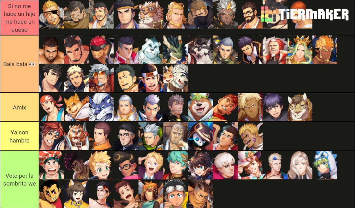 Gyee Tier List (Community Rankings) - TierMaker