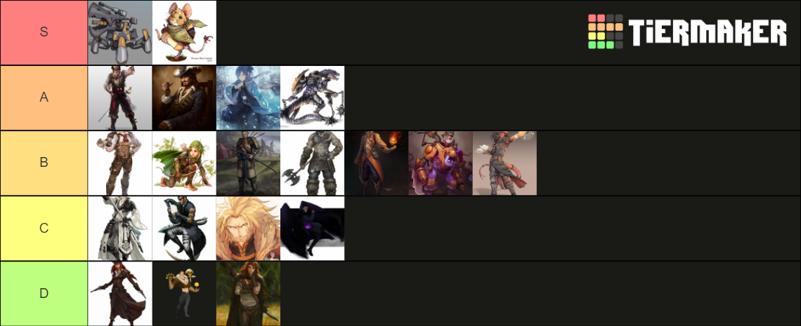 Persongens de DnD Tier List (Community Rankings) - TierMaker