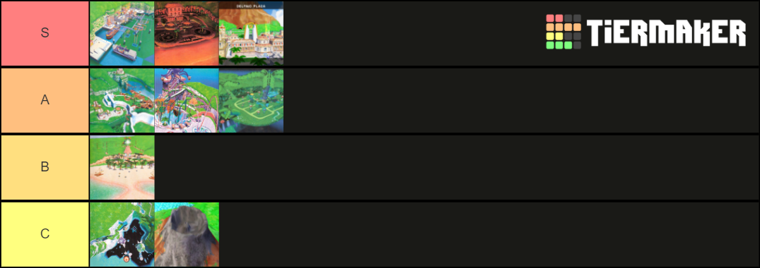 Super Mario Sunshine Levels Tier List (Community Rankings) - TierMaker
