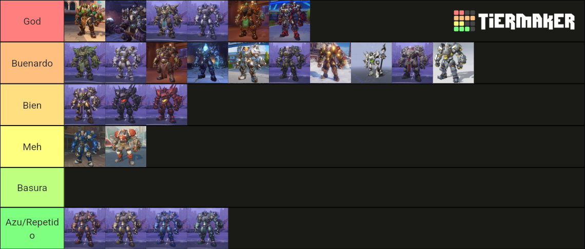 Reinhardt Overwatch Skins (September 2022) Tier List (Community ...