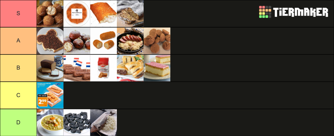 Dutch Foods Tier List (Community Rankings) - TierMaker