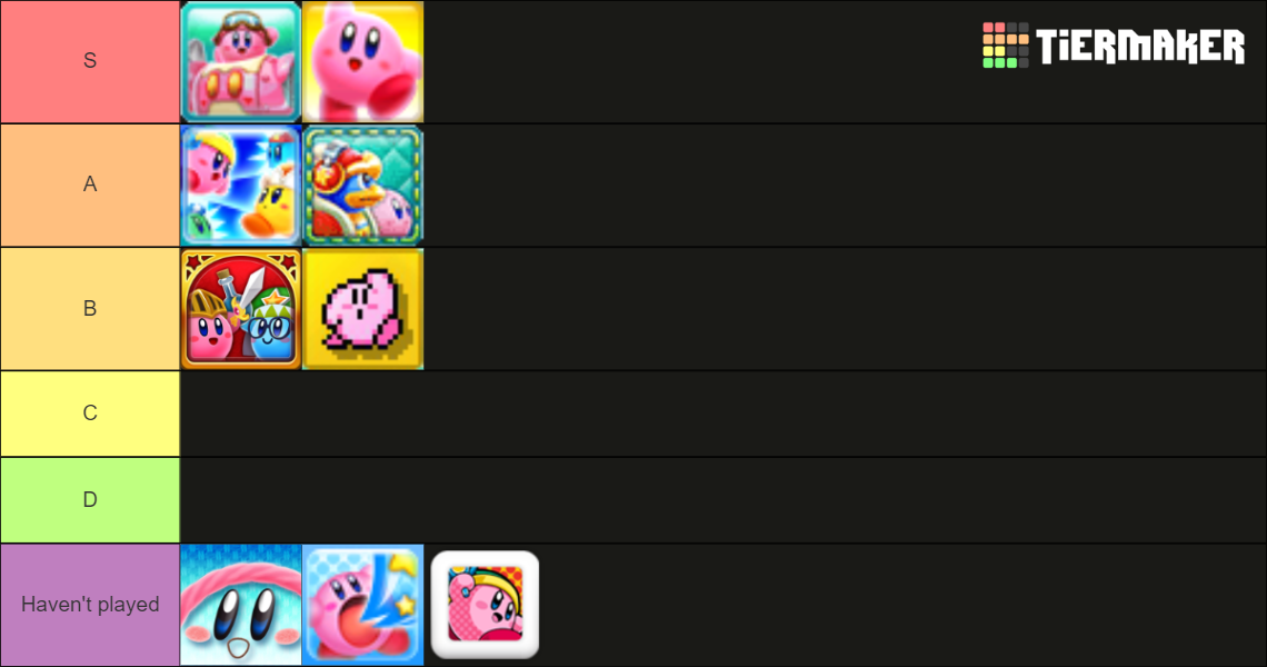 3DS Kirby Games Tier List (Community Rankings) - TierMaker