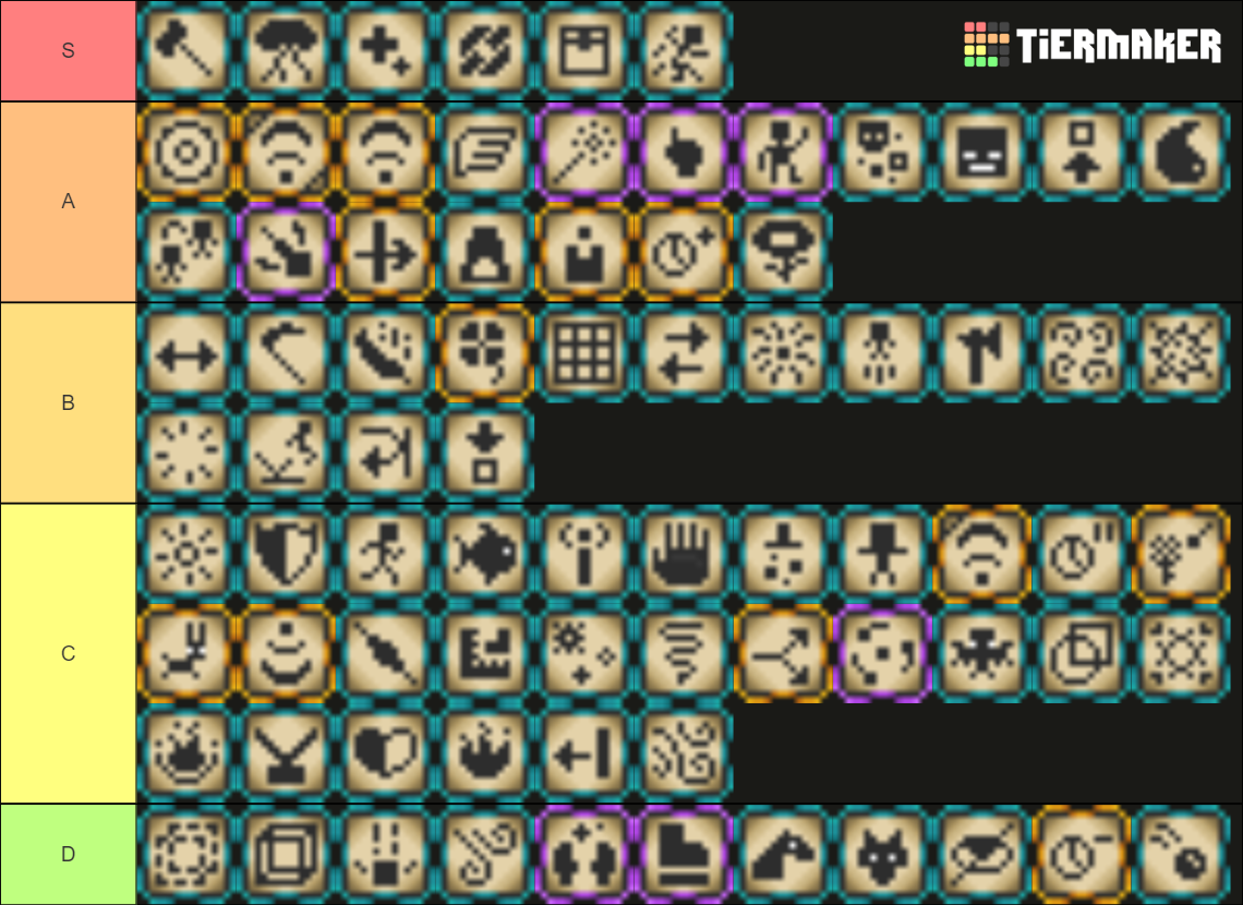 Ars Nouveau Glyphs Tier List (Community Rankings) - TierMaker