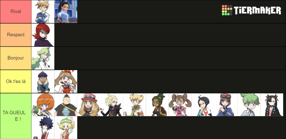 Rival Pokemon 1-9G Tier List (Community Rankings) - TierMaker