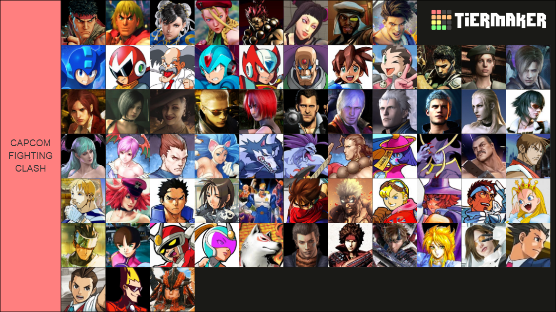 Capcom All-Stars Character Wishlist Tier List (Community Rankings ...