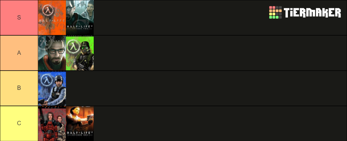 Half Life Complete Tier List (Community Rankings) - TierMaker