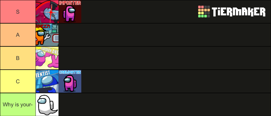 Among Us Roles Tier List (Community Rankings) - TierMaker