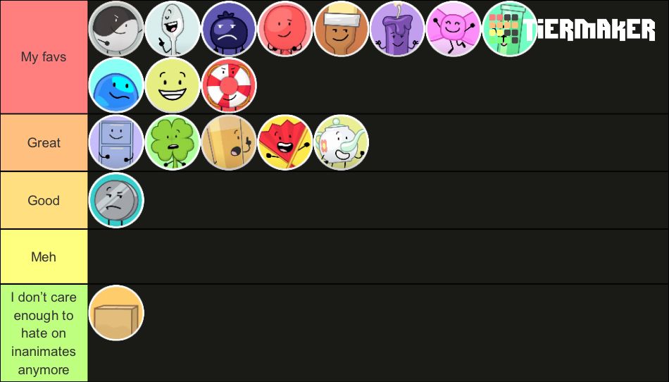 Inanimate Insanity Invitational Season 3 Characters Tier List