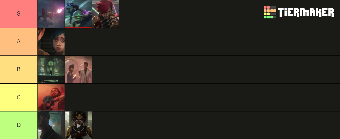 Arcane Episodes Tier List (Community Rankings) - TierMaker