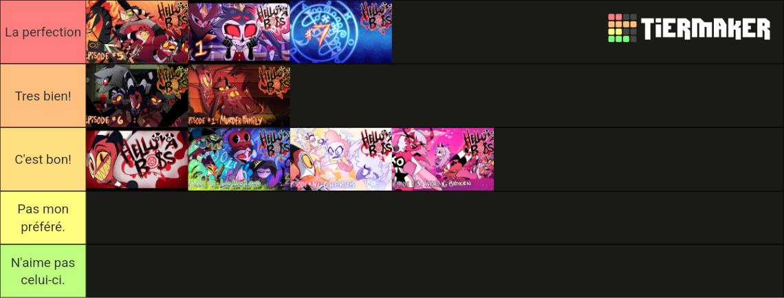 Helluva Boss Episodes Tier List (Community Rankings) - TierMaker