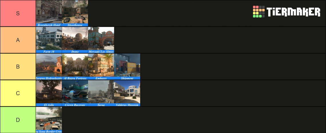 Modern Warfare 2 (2022) - All 6v6 Maps (Season 6) Tier List (Community ...