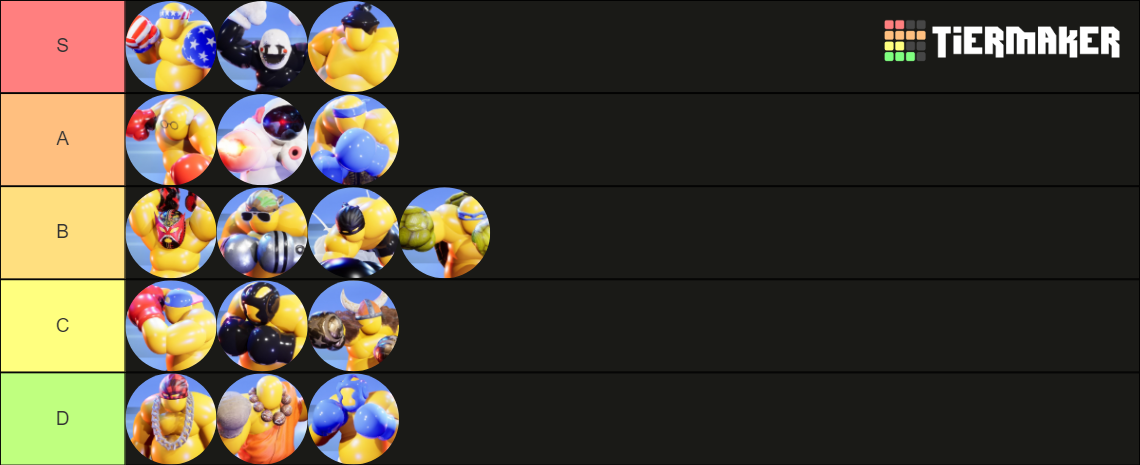 All 16 Punch A Bunch champions Tier List (Community Rankings) - TierMaker