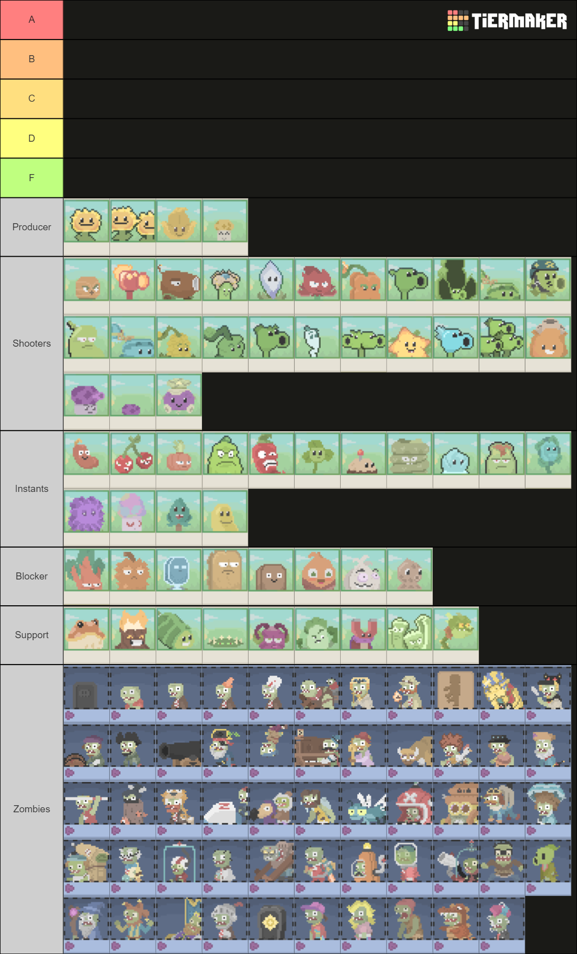 PVZ It's Versus Time (archived) Tier List (Community Rankings) - TierMaker