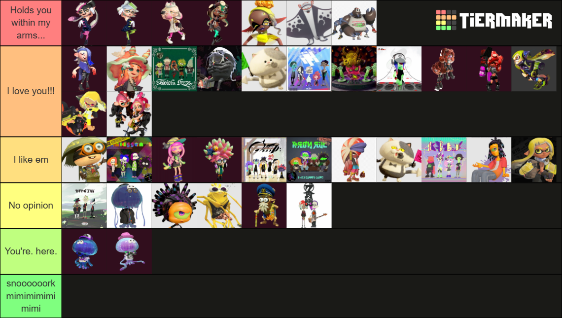 Splatoon Characters (Including 3) Tier List (Community Rankings ...
