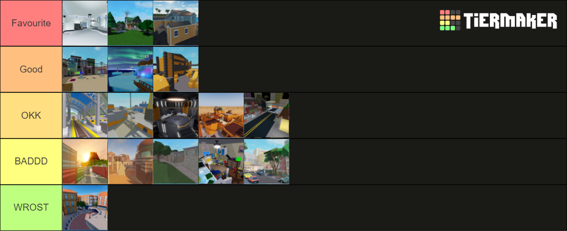 Ranking every Arsenal map Tier List (Community Rankings) - TierMaker