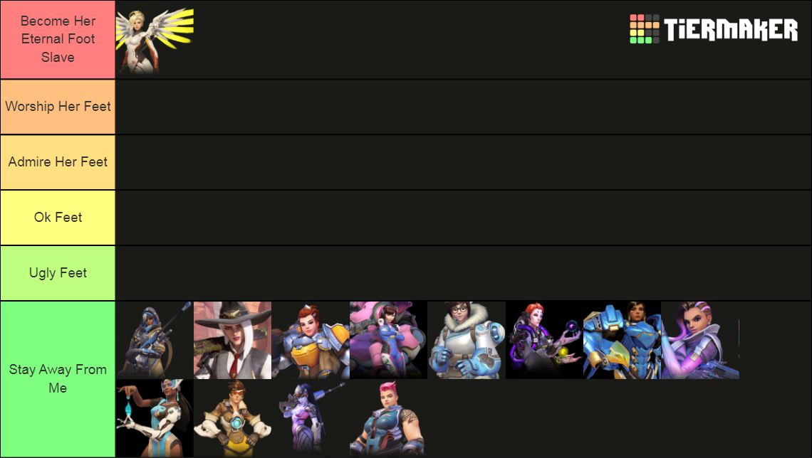 Hottest Female Overwatch Characters Feet For Worship !! Tier List ...