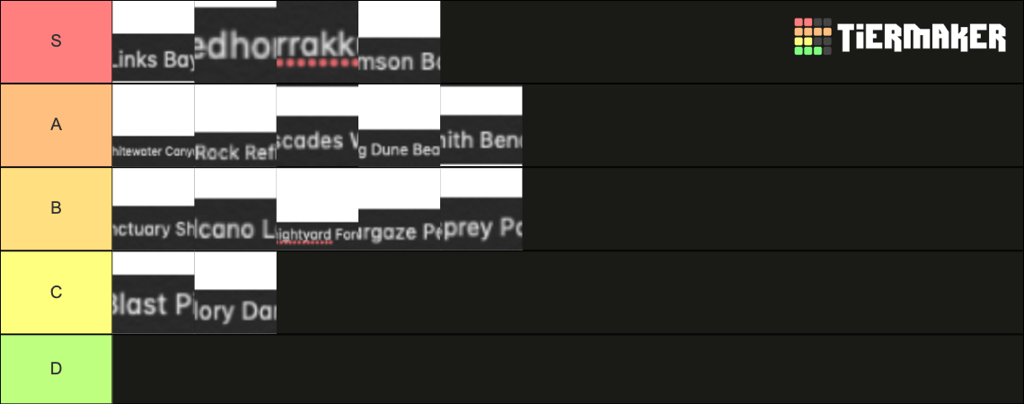 ONRUSH Maps Tier List (Community Rankings) - TierMaker