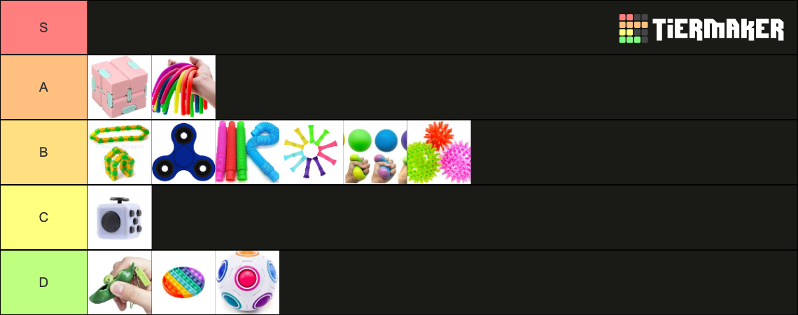 Fidget Toy ranking Tier List (Community Rankings) - TierMaker