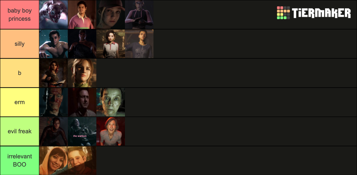 the dark picutre... the quarry... until dawn.... Tier List (Community Rankings) - TierMaker