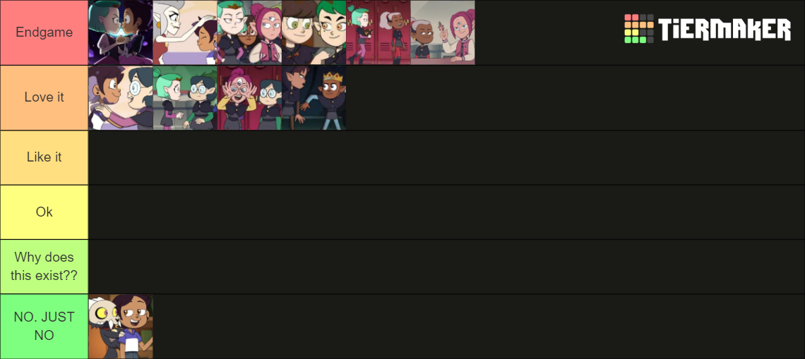 The owl house Ship Tier List (Community Rankings) - TierMaker