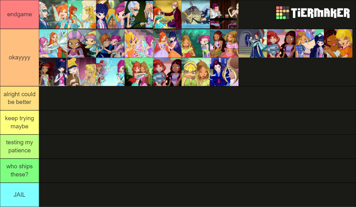 winx club ships Tier List (Community Rankings) - TierMaker