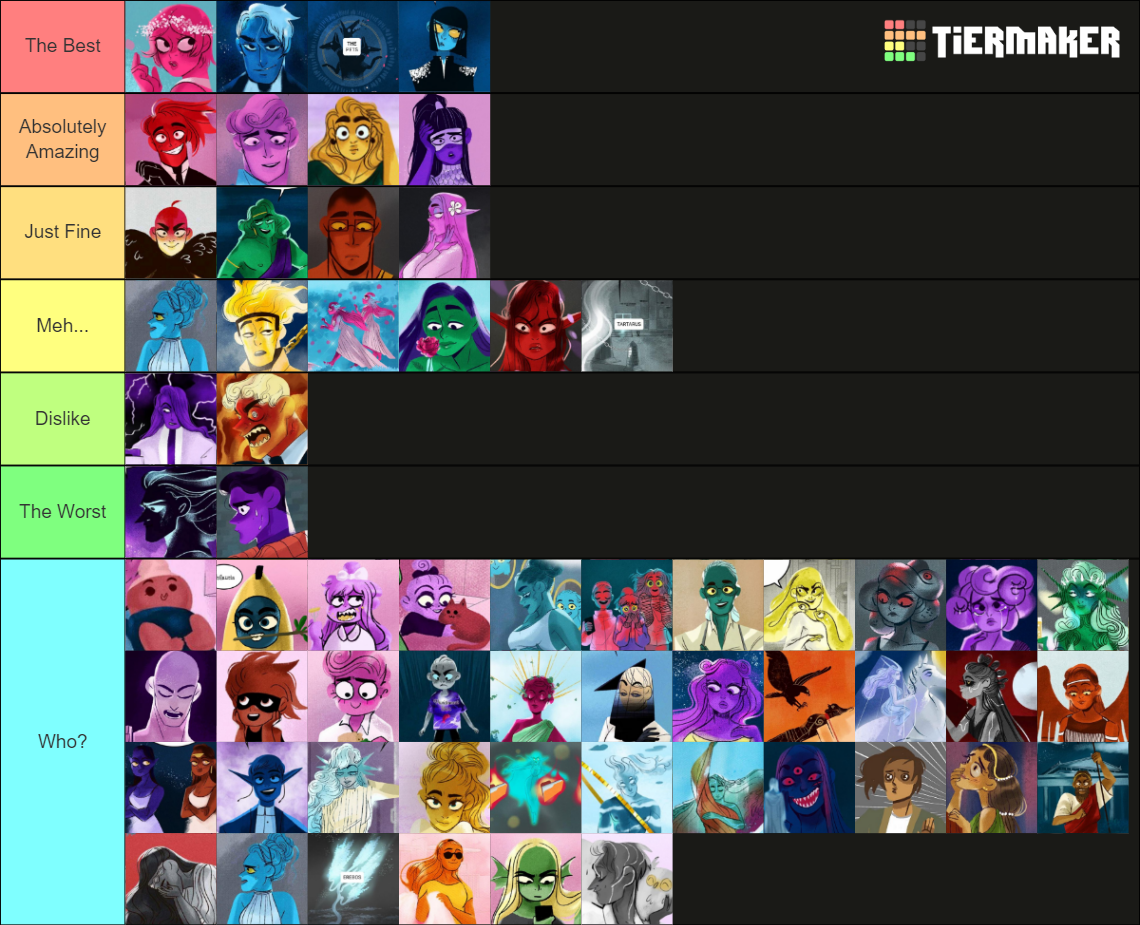 The Lore Olympus Tier List Community Rankings Tiermaker