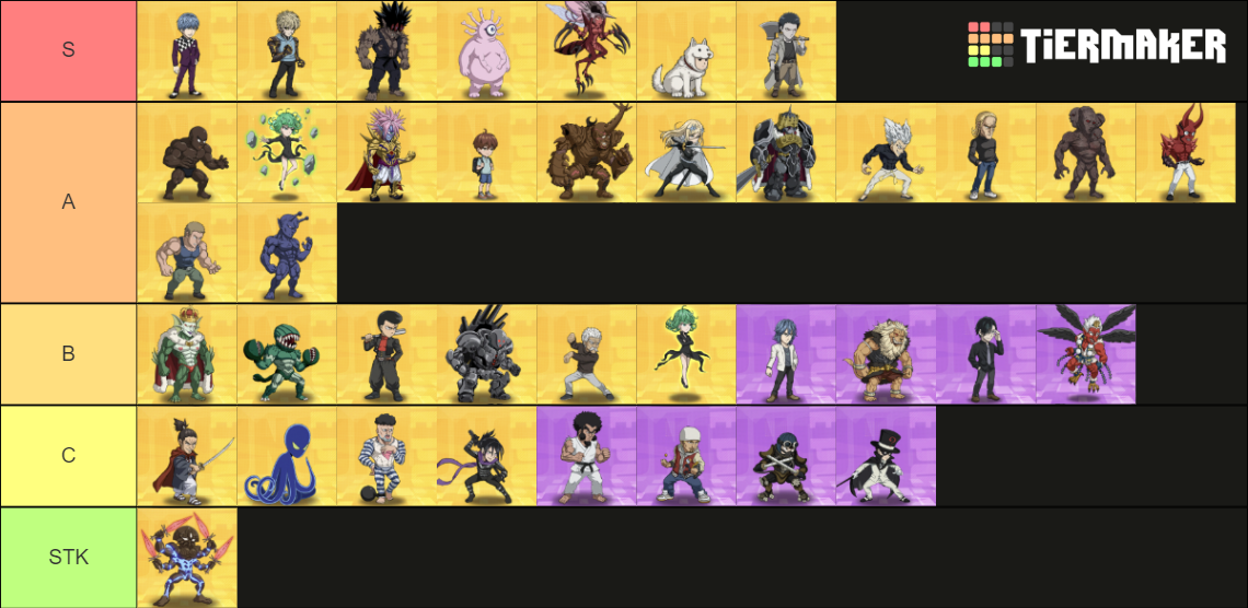 OPMTS SSR Tierlist Tier List (Community Rankings) - TierMaker