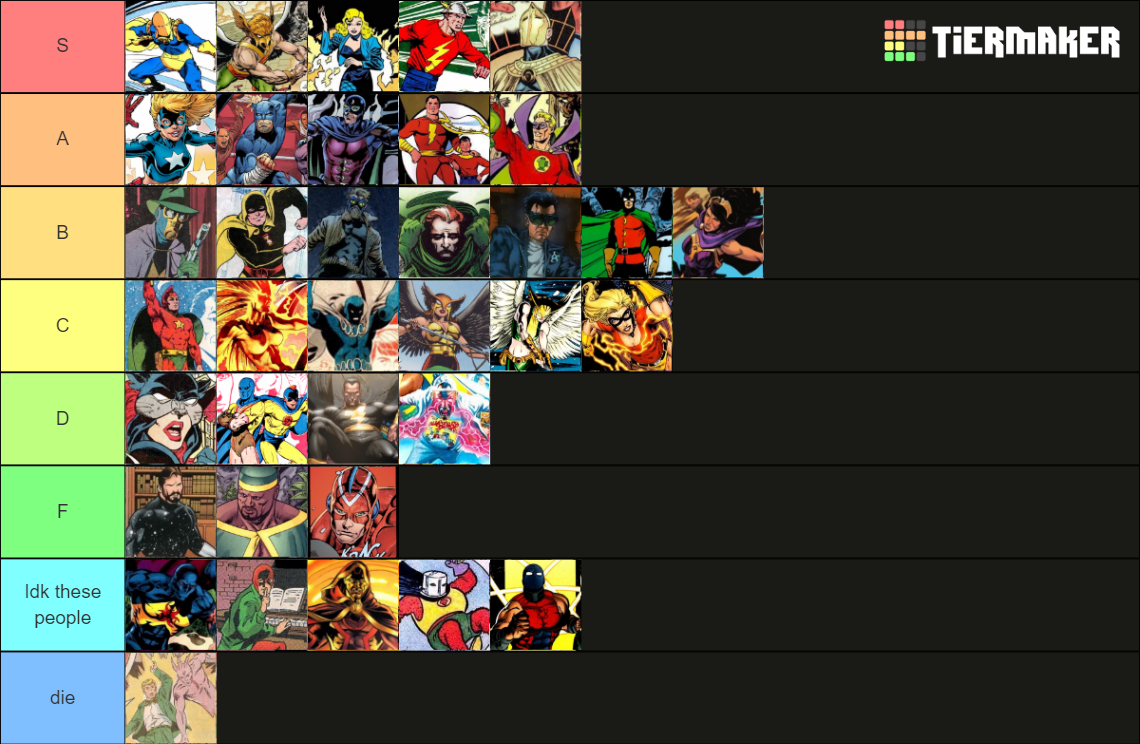 Hill JSA Tier List (Community Rankings) - TierMaker