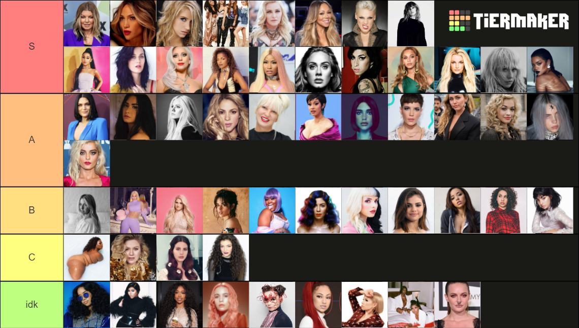 POP DIVAS Tier List (Community Rankings) - TierMaker