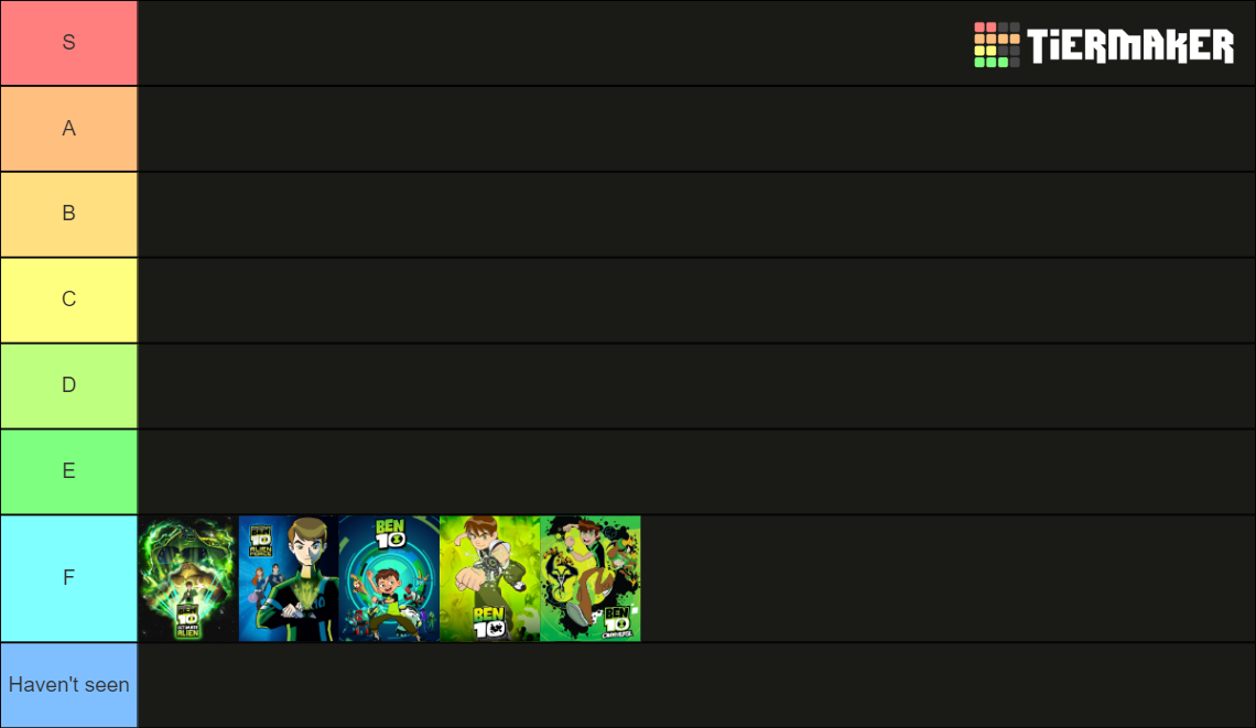 Ben 10 Series Tier List (Community Rankings) - TierMaker