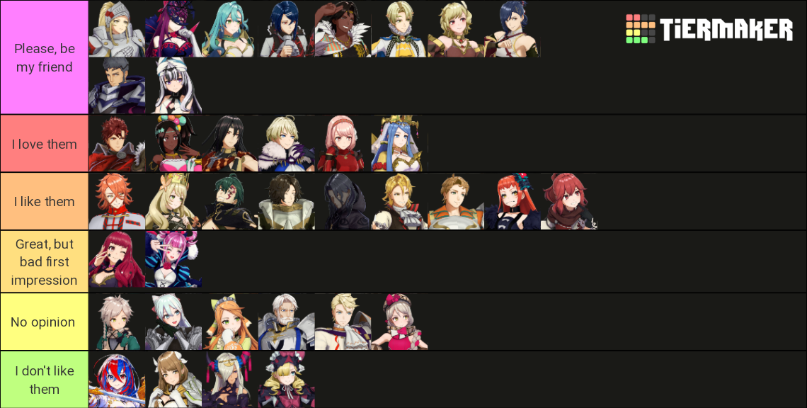 Fire Emblem Engage Characters Tier List (Community Rankings) - TierMaker