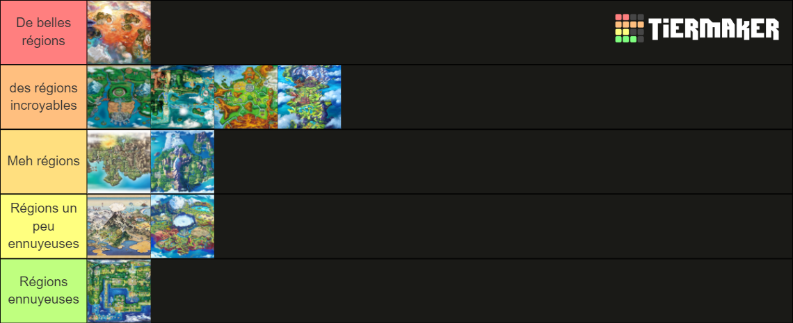 Pokemon regions that are amazing to live in Tier List (Community ...