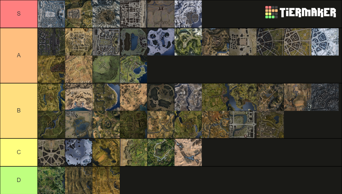 World of Tanks ALL Random Maps Maker Tier List (Community Rankings ...