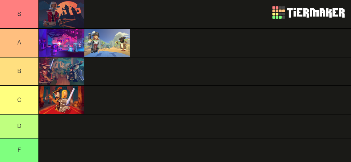 Rec Room Originals Tier List (Community Rankings) - TierMaker