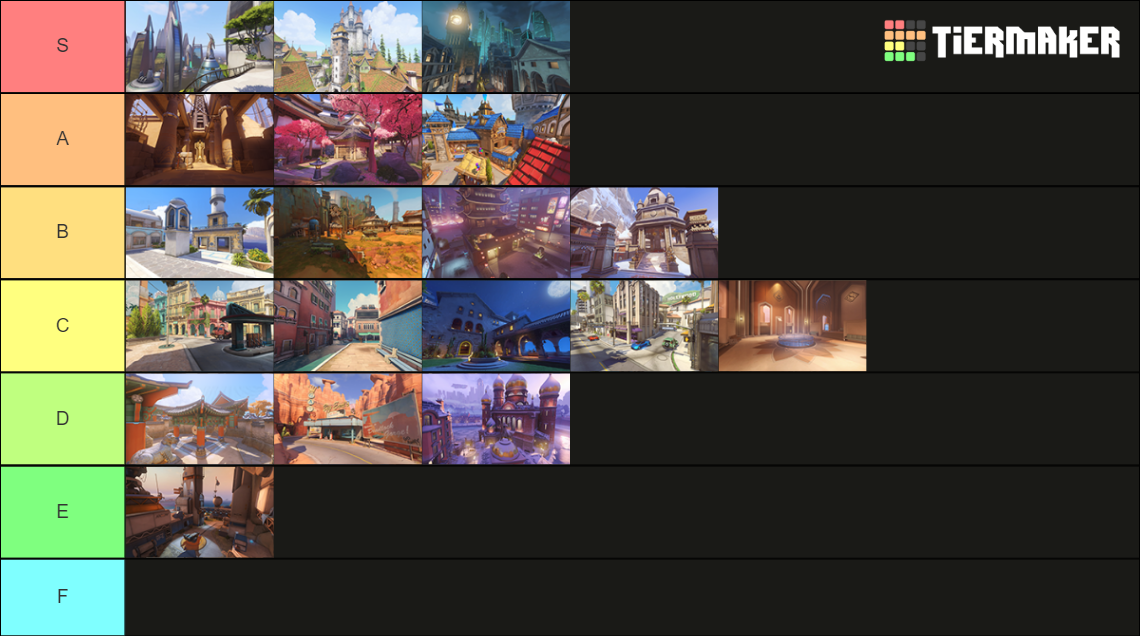 Competitive Overwatch Maps Tier List (Community Rankings) - TierMaker