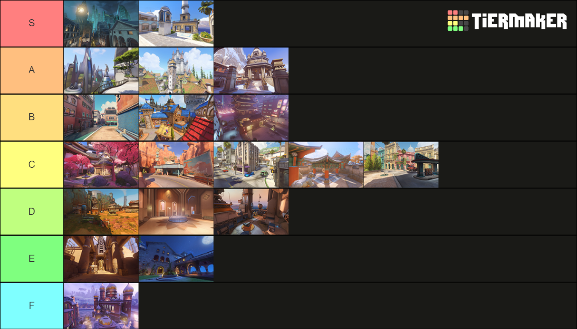 Competitive Overwatch Maps Tier List (Community Rankings) - TierMaker