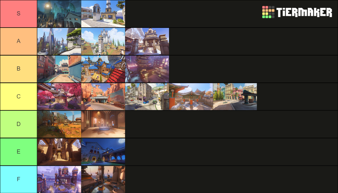 Competitive Overwatch Maps Tier List (Community Rankings) - TierMaker