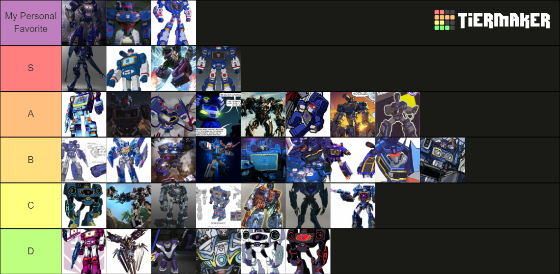 Soundwave Tier List (Community Rankings) - TierMaker