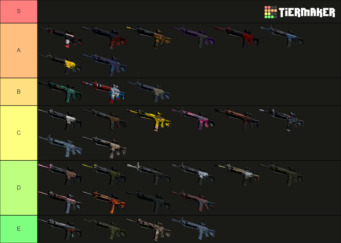CS:GO SG553 Skin Tier List (Community Rankings) - TierMaker