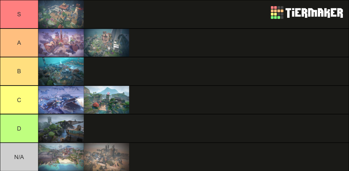 Valorant Maps (up to Lotus) Tier List (Community Rankings) - TierMaker