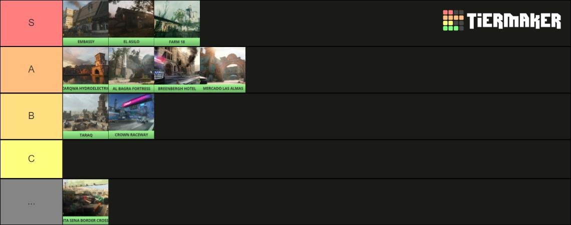 COD Modern Warfare 2 (2022) Map Tier List (Community Rankings) - TierMaker