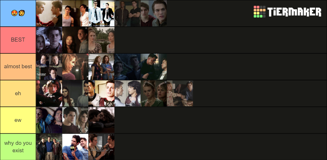 teen Wolf Ships Tier List (Community Rankings) - TierMaker