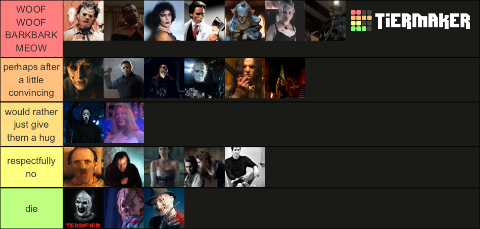 horror movie smash list Tier List (Community Rankings) - TierMaker
