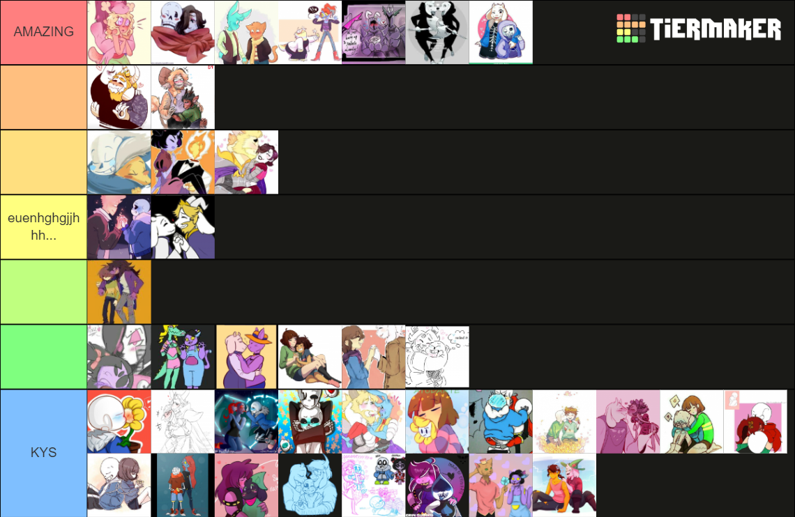 undertale ships (most complete/ no aus included) Tier List (Community ...