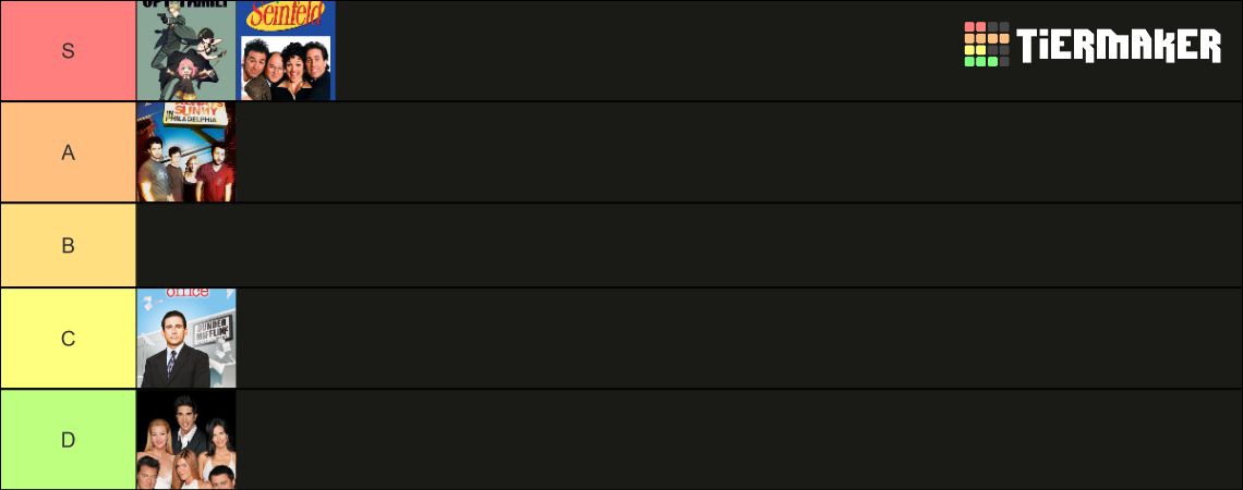 Sitcom Tier List (Community Rankings) - TierMaker