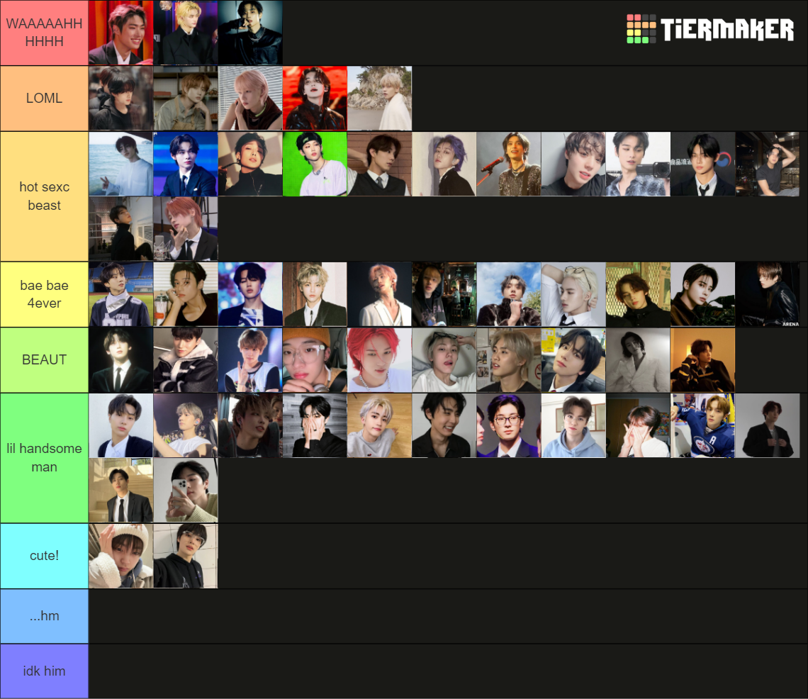 kpop guys Tier List (Community Rankings) - TierMaker