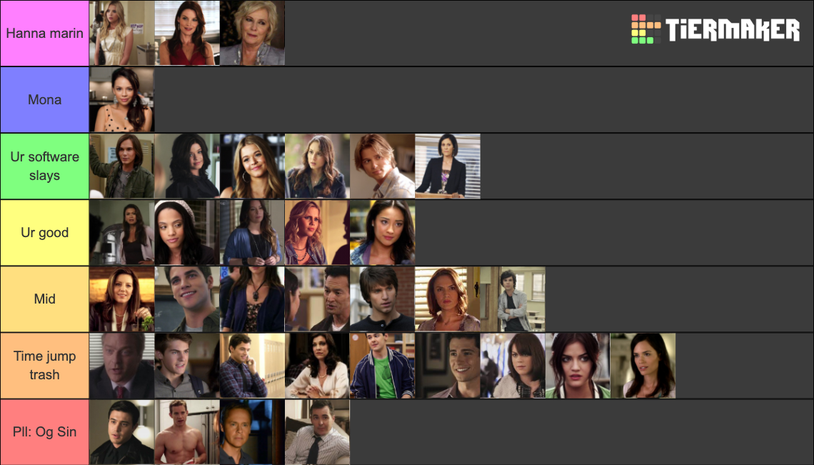 Pll slay chart season 2 Tier List (Community Rankings) - TierMaker
