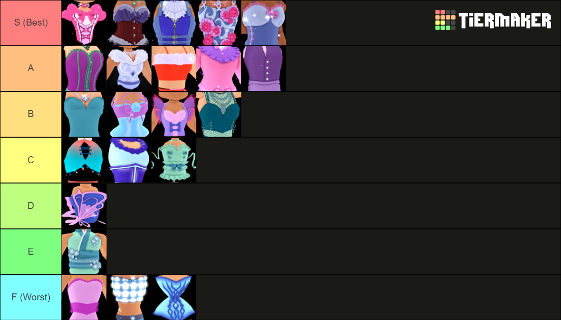 Royale High Female Bodices (8/1/2023) Tier List (Community Rankings ...